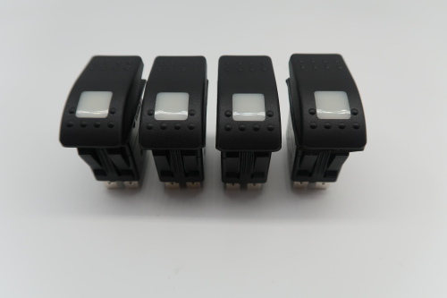 4 PACK ON/OFF ROCKER SWITCHES WITH LED - GR Motorsport Electrics